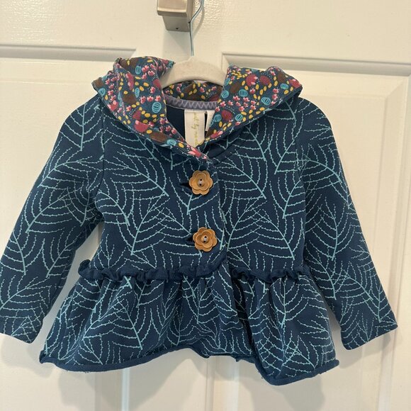Matilda Jane | Jackets & Coats | Matilda Jane Light Weight Blue Leaf ...